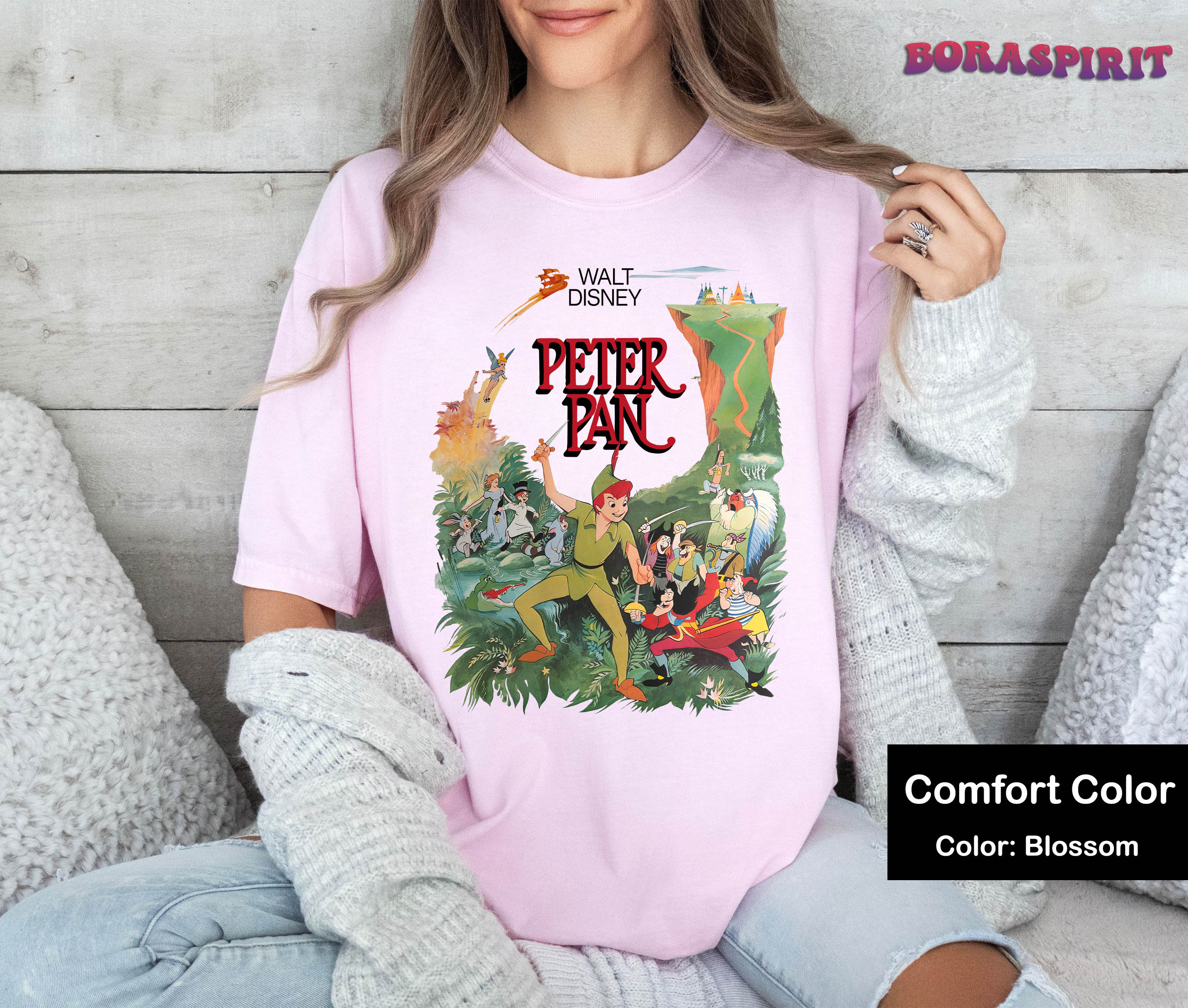 Vintage Walt Disney Peter Pan Shirt, Retro Disney Shirt, Disney Tinker ...