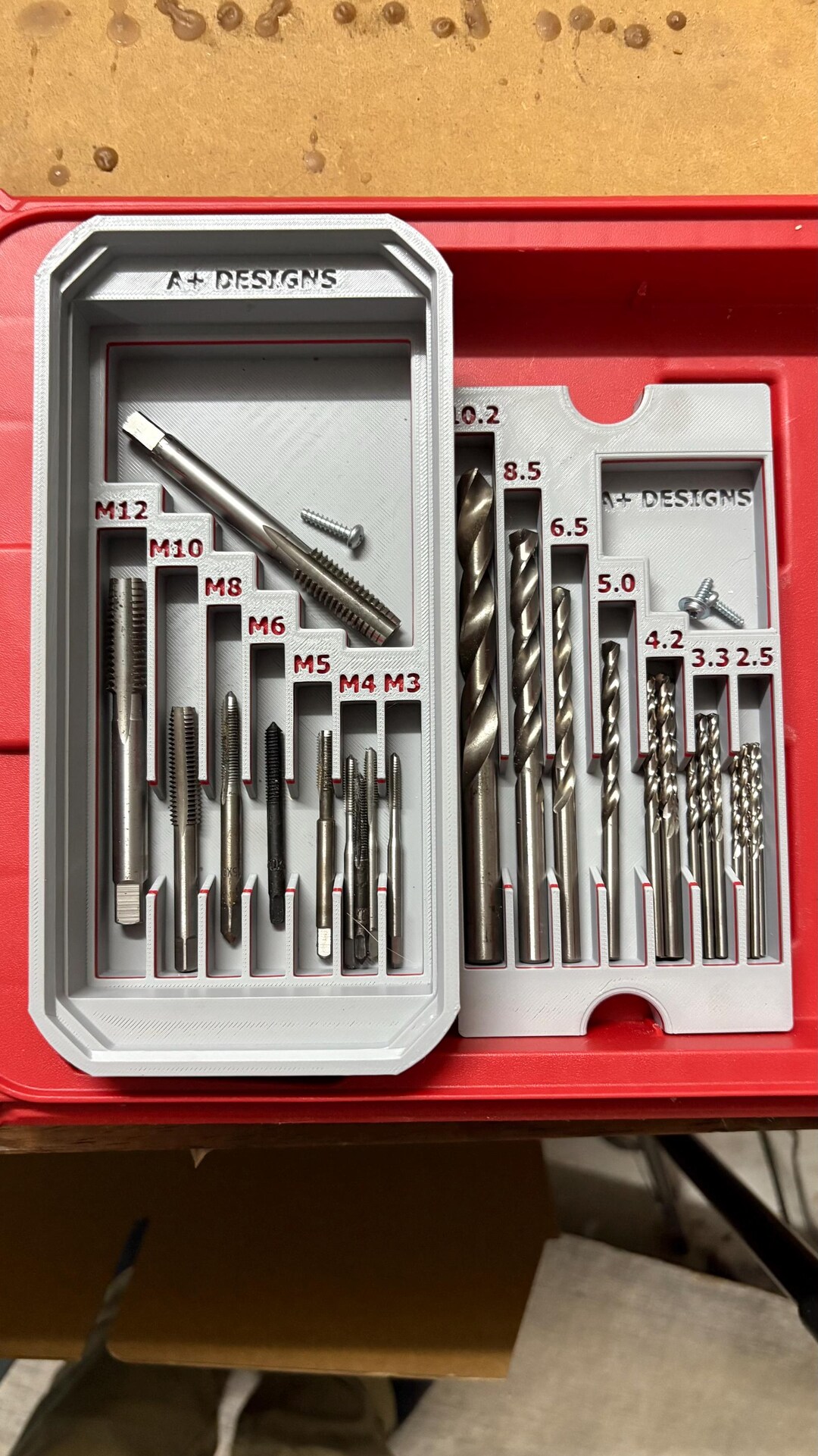 Milwaukee Packout Slim Bin Divider Metric Tap and Drill Set - Etsy
