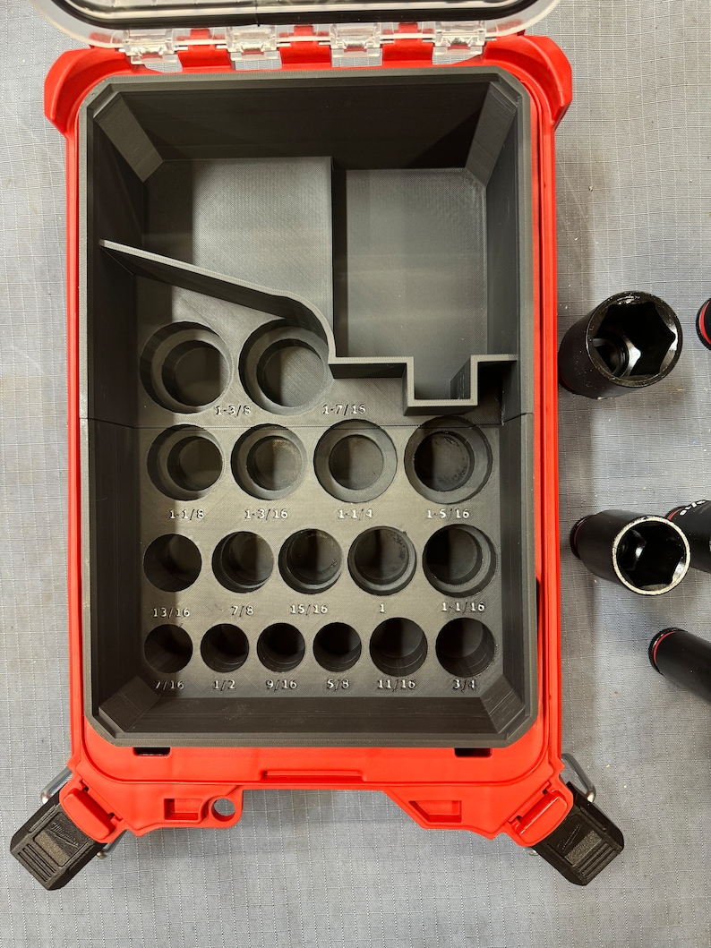 Milwaukee Packout Socket Storage Bin: Deep Impact, M12 Wrench - Etsy