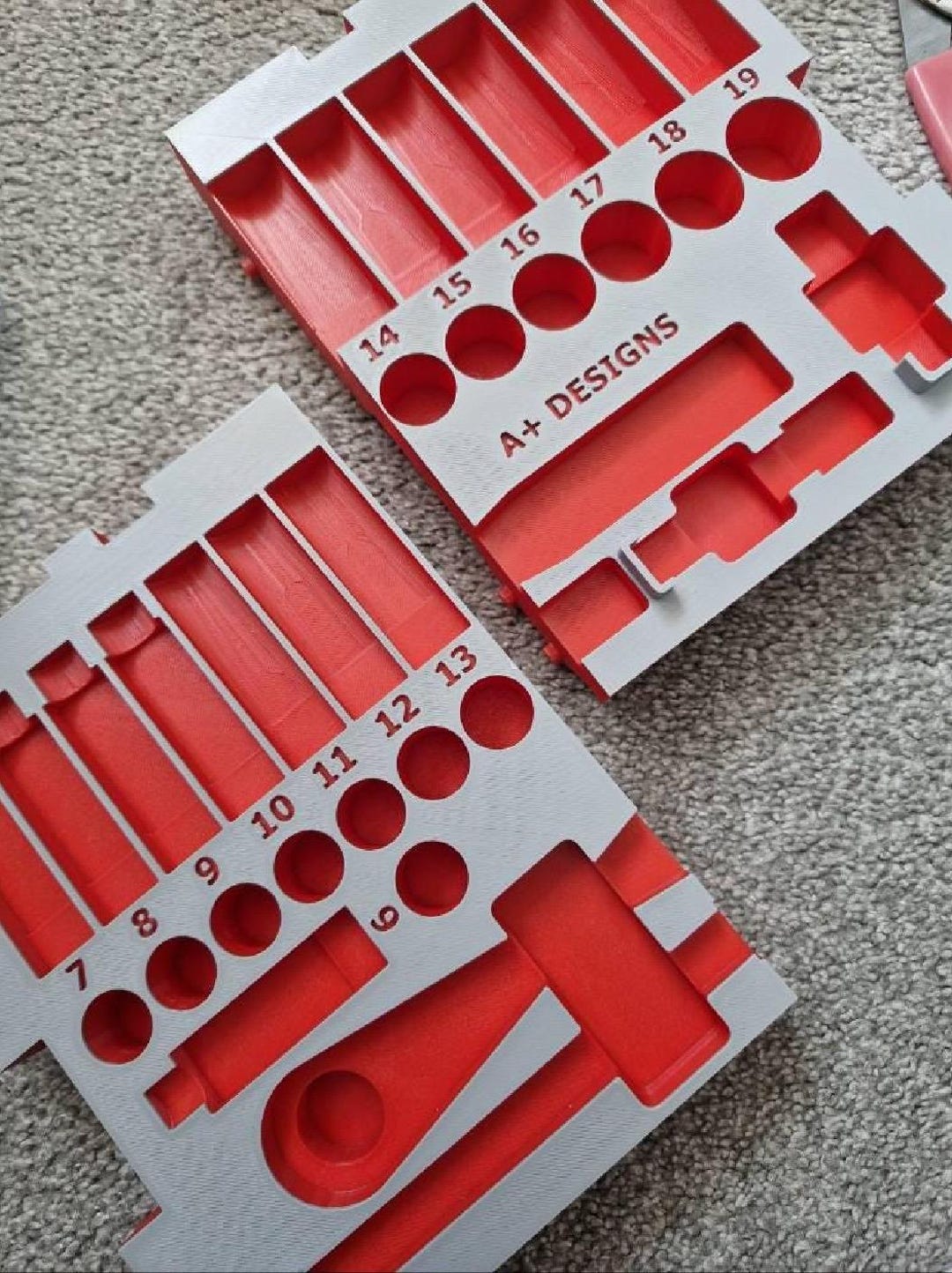 3D Printed Socket Set Holder: Milwaukee Packout Tool Box Organizer - Etsy