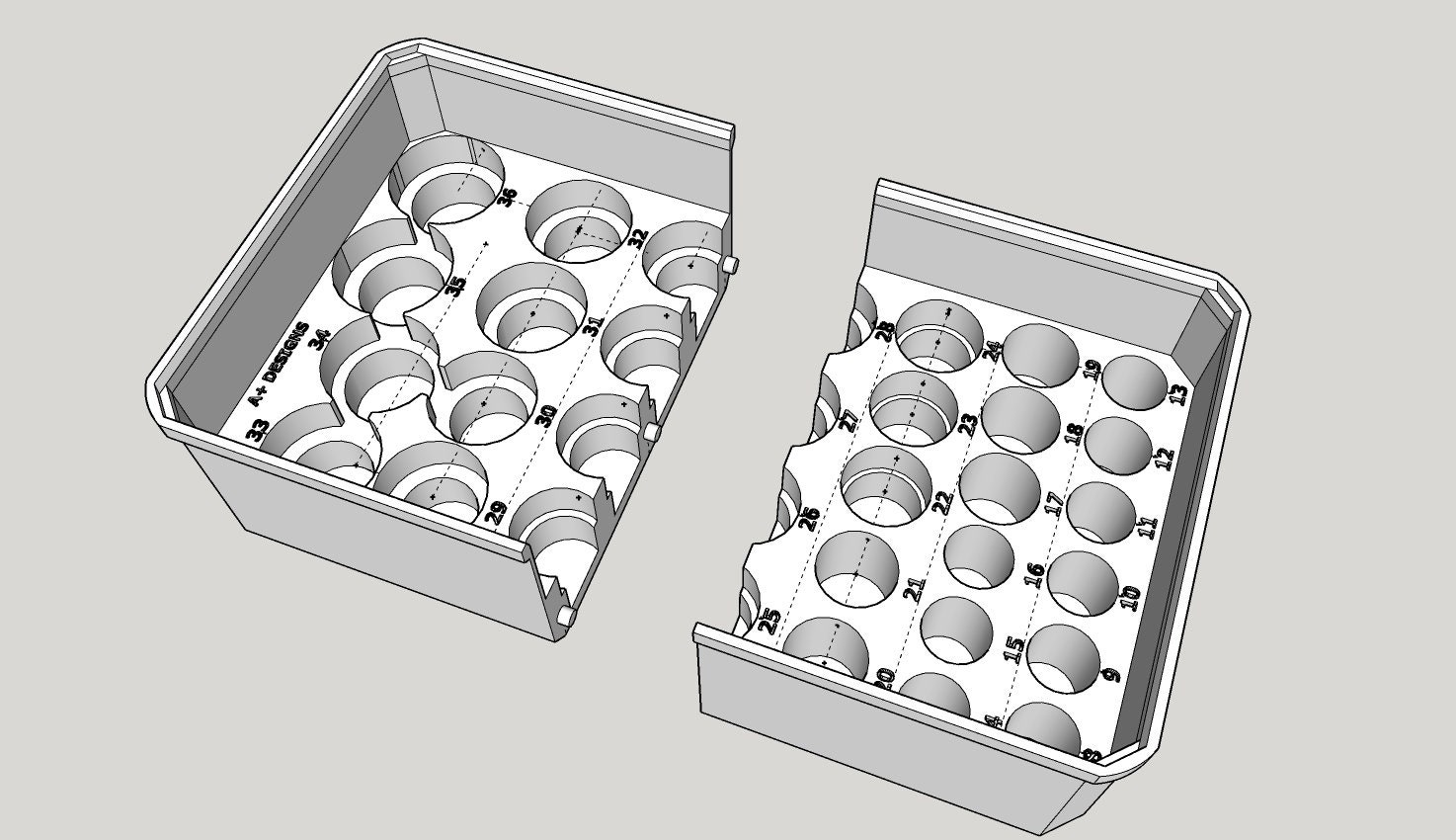 STL Milwaukee Packout Full Size Bin for Impact Socket Set 49-66-7015 ...