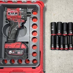 Milwaukee Packout Full Size Bin for Stubby Impact FIW2F12 / FIW2P12 ...
