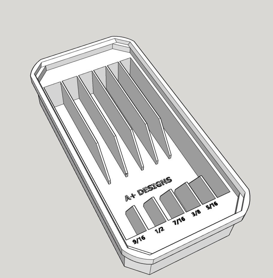 STL*** Milwaukee Packout Slim Bin Drill Bit Holder Imperial Large Size **STL ONLY** - Etsy