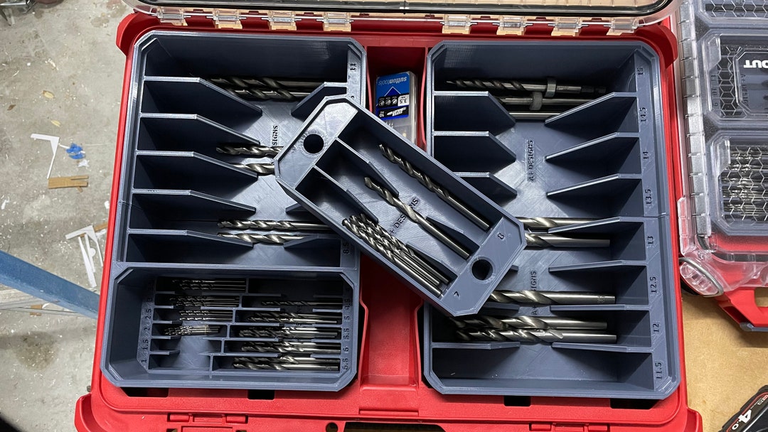 Milwaukee Packout Deep Organiser Drill Bit Holder for 48228435 or ...