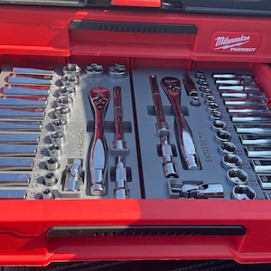 3D Printed Socket Set Holder: Milwaukee Packout Tool Box Organizer - Etsy