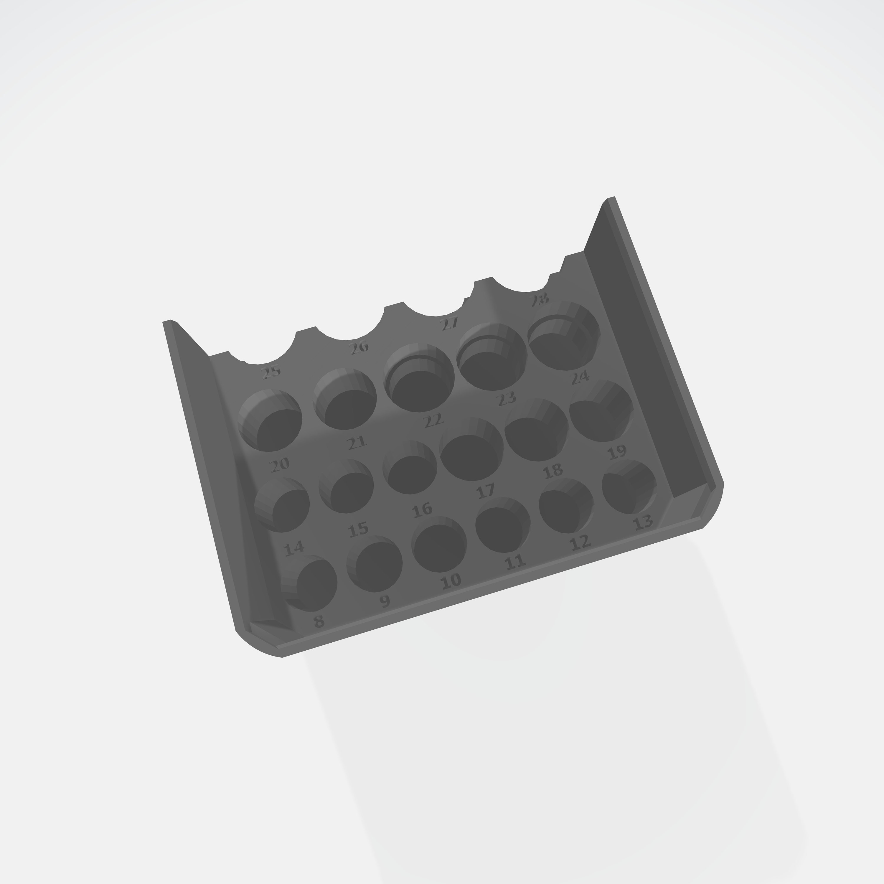 STL*** Milwaukee Packout Full Size Deep Impact Socket Storage Bin 49-66 ...