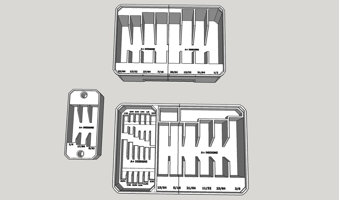 Stl***milwaukee Packout Deep Organiser Imperial / Fraction Drill Bit ...