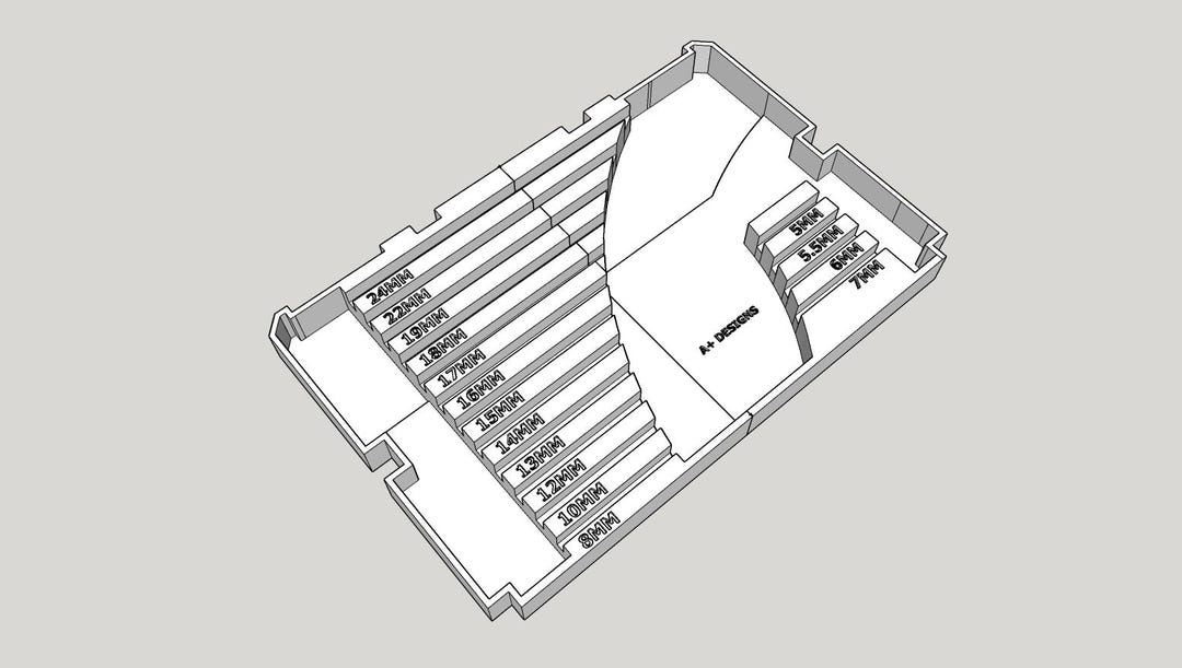 STL*** Metric Spanner Divider for the 4 Drawer Milwaukee Packout ...