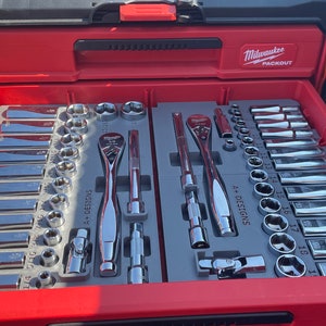 3D Printed Socket Set Holder: Milwaukee Packout Tool Box Organizer - Etsy