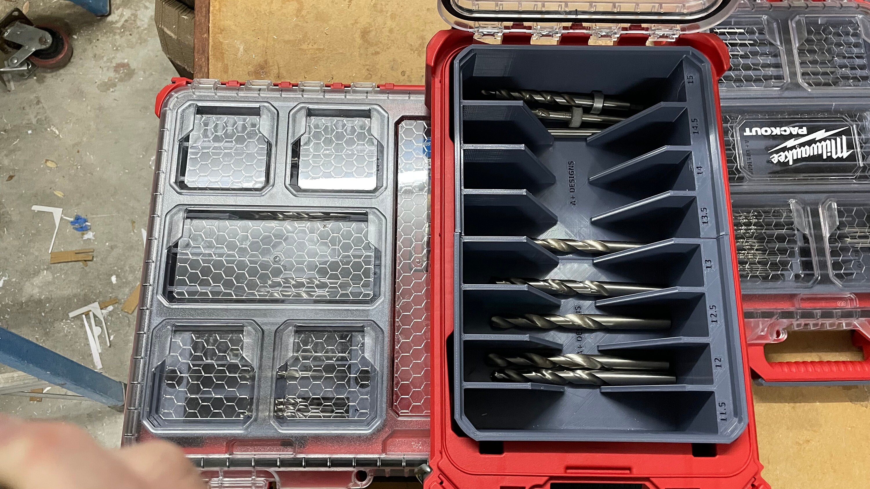 Milwaukee Packout Deep Organiser Drill Bit Holder for 48228435 or ...