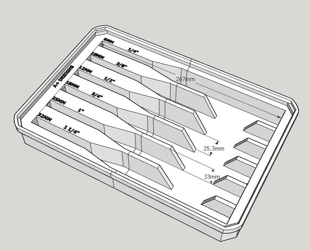 STL*** Milwaukee Packout Slim Bin Chisel Set STL DOWNLOAD*** - Etsy