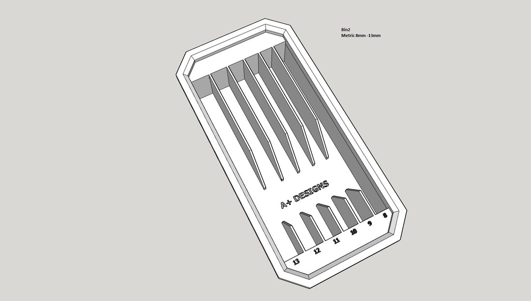 STL*** Milwaukee Packout Slim Bin Drill Bit Holder 8-13mm STL ONLY - Etsy