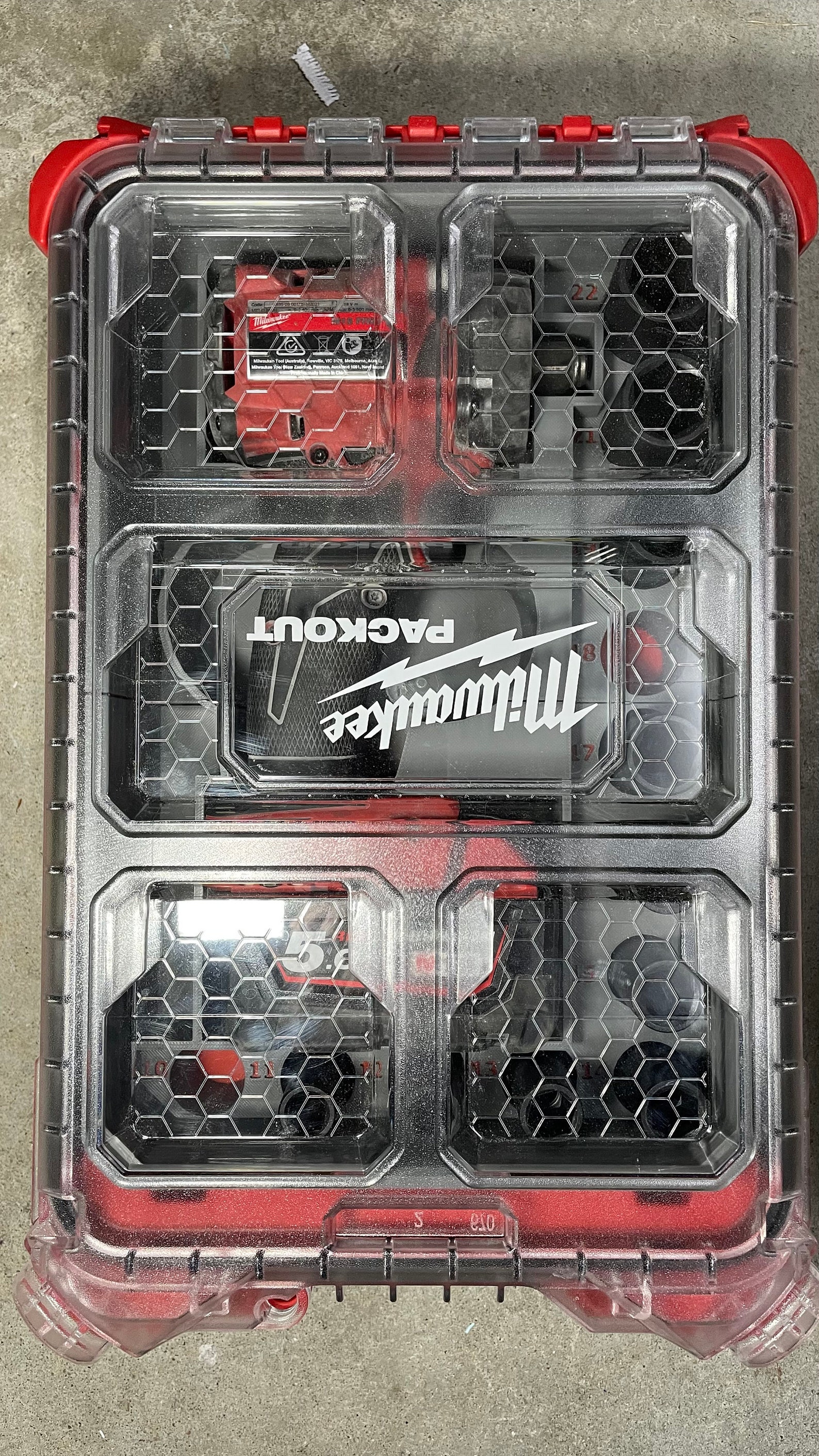 Milwaukee Packout Full Size Bin for Stubby Impact FIW2F12 / FIW2P12 ...