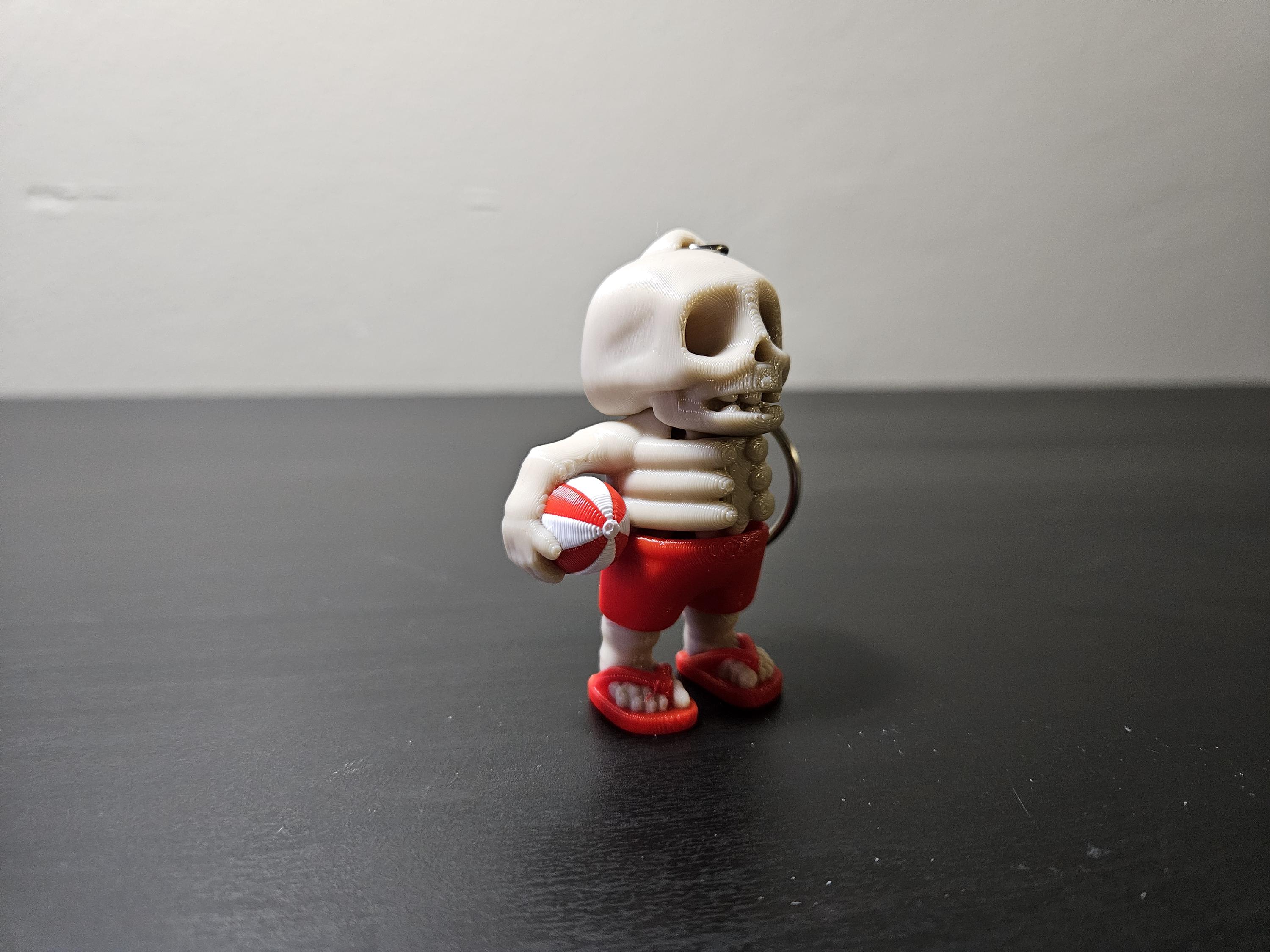 Summer Skeleton Articulated Fidget Toy Keychain - Etsy