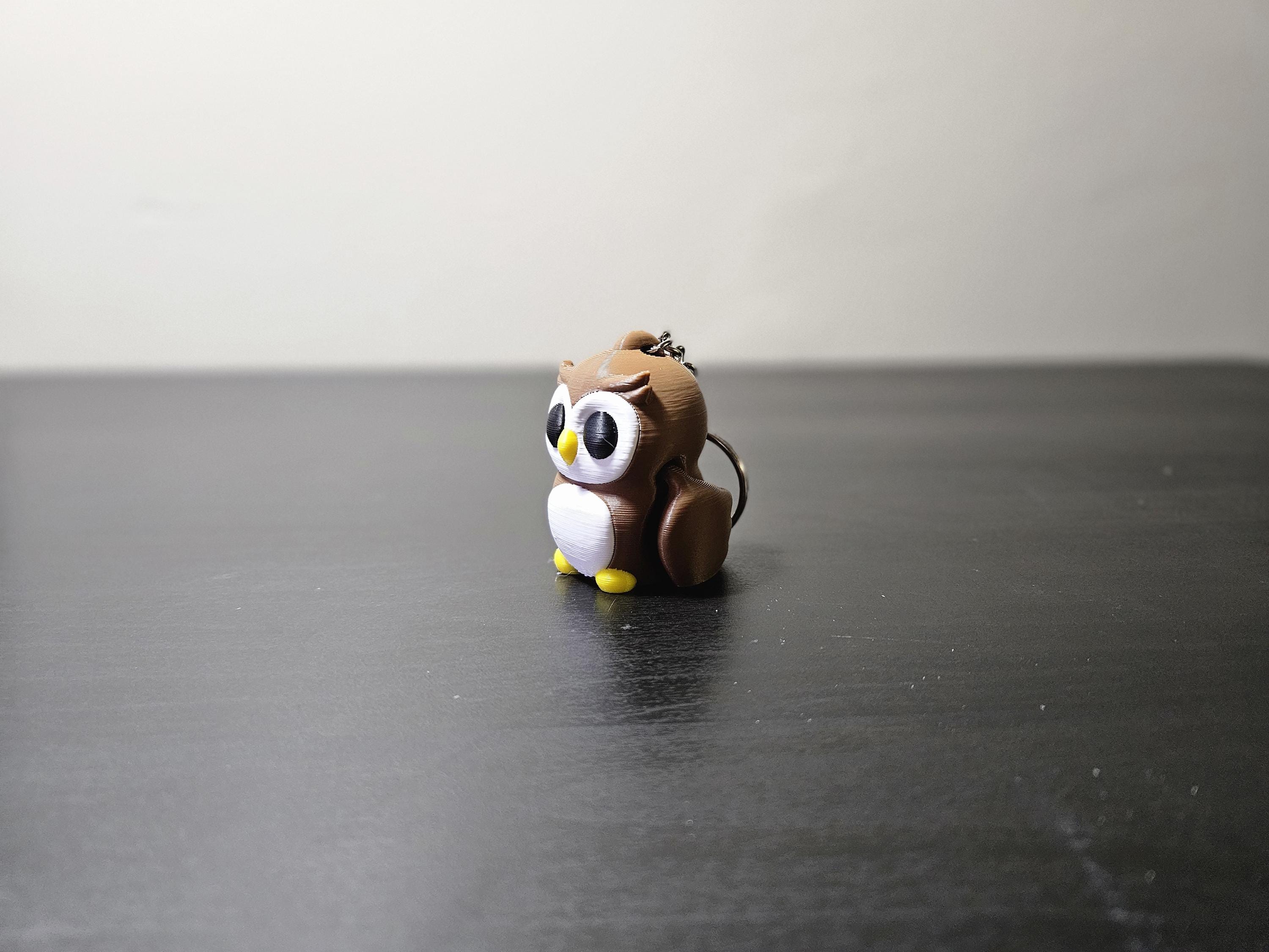 Cute Baby Owl Articulated Fidget Toy Keychain - Etsy