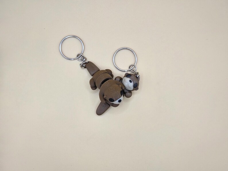 Cute Baby Otter Articulated Fidget Toy Keychain - Etsy