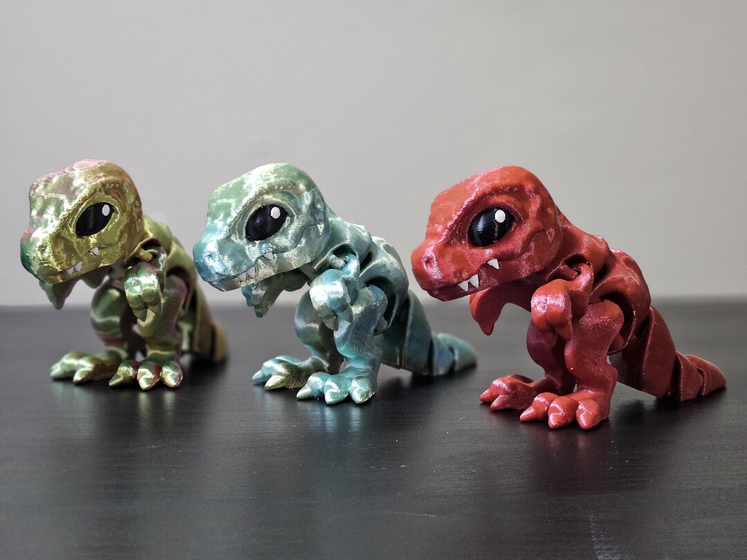 Cute Baby Articulated T-rex Fidget Toy home Decoration - Etsy
