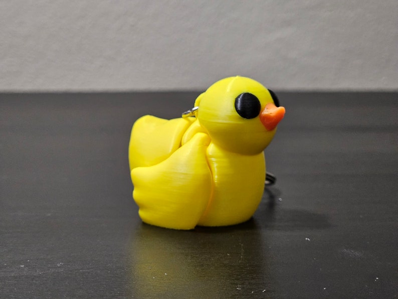 Cute Articulated Baby Duck Fidget Toy Keychain - Etsy