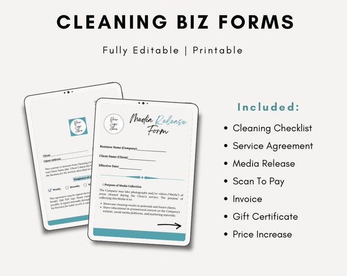 House Cleaning Business Templates Bundle , Cleaning Guides, Cleaning ...