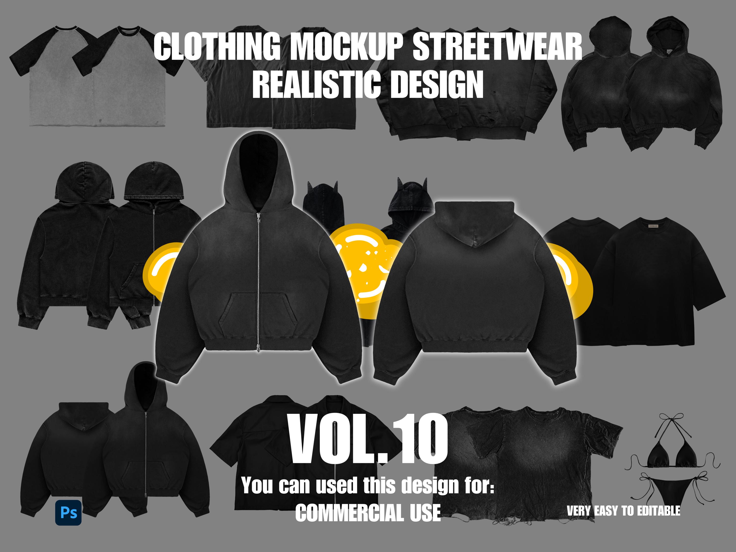 Clothing Mockup Realistic Streetwear 4k Design Vol.10 - Etsy