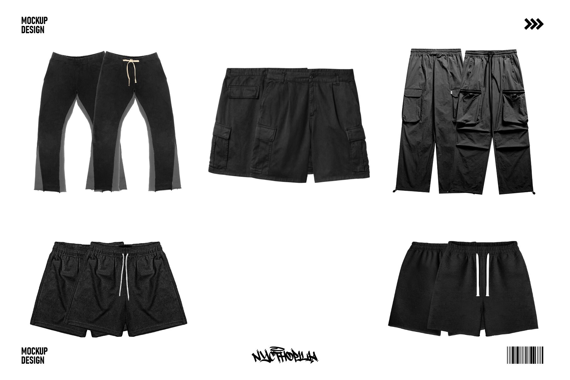 Mockup Pants Realistic 4k Streetwear Photoshop Design Vol.03 - Etsy