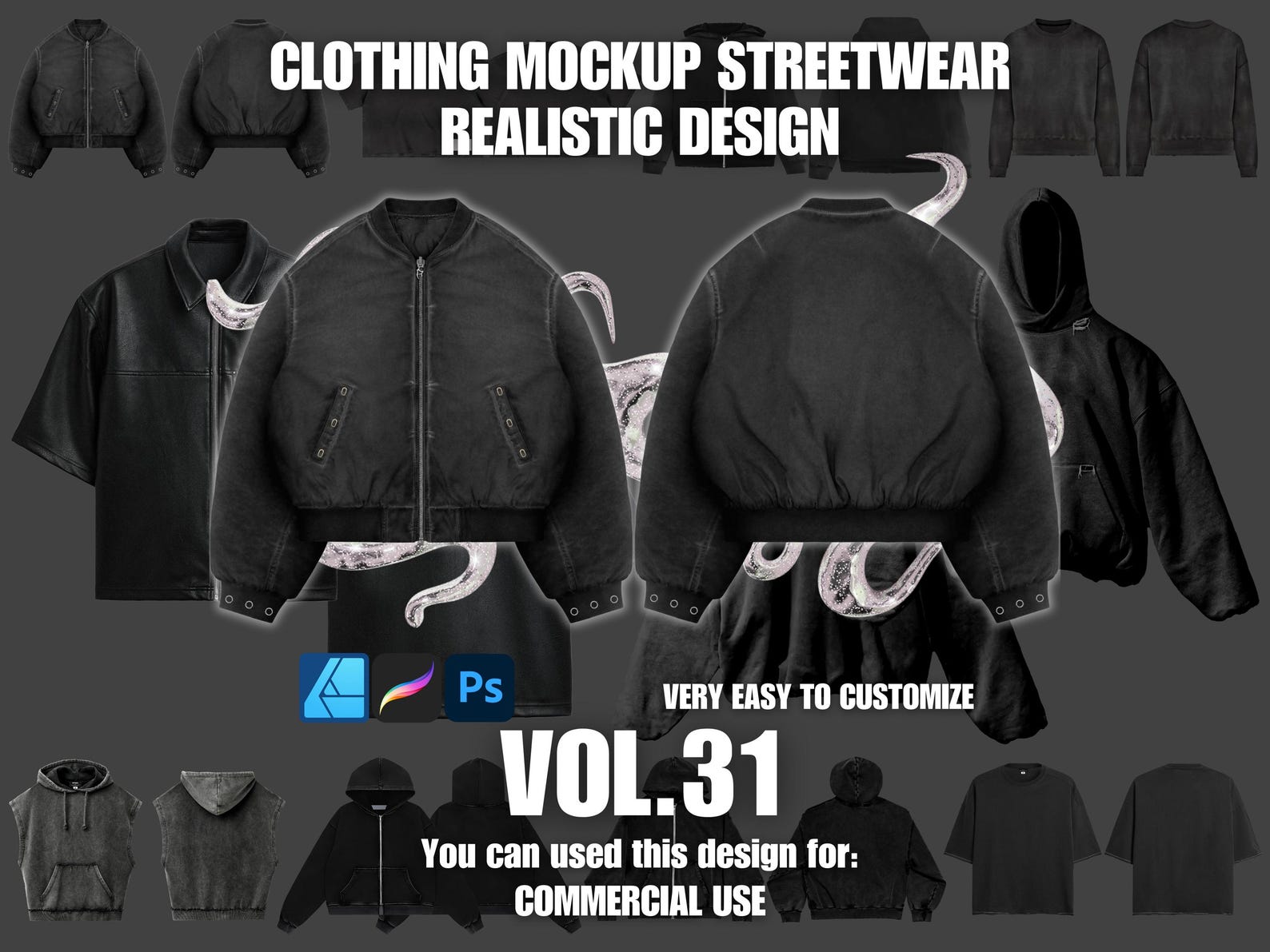 Streetwear Clothing Mockup Realistic 4k Design, Fashion Mockup, Apparel ...