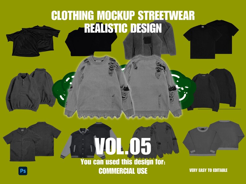 Clothing Mockup Realistic 4k Streetwear Design Vol.05 - Etsy