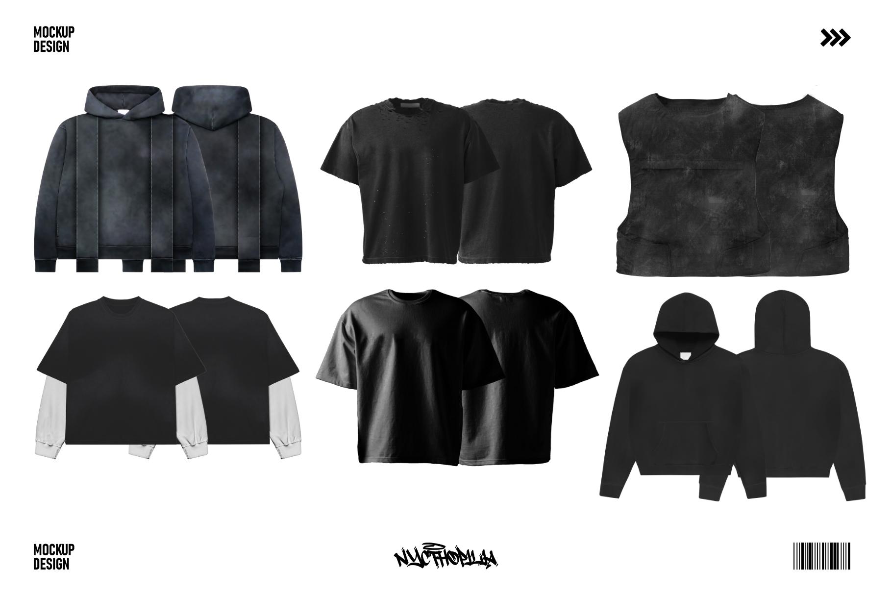 Clothing Mockup Realistic 4k Streetwear Design Vol.18 - Etsy