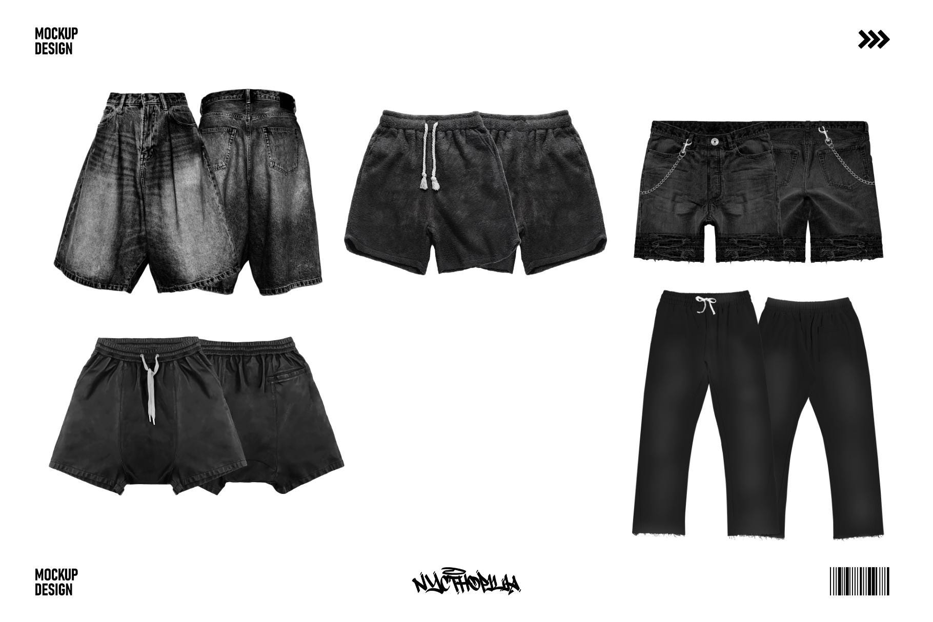 Clothing Mockup Pants Realistic 4k Streetwear Design Vol.06 - Etsy