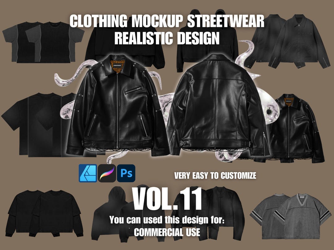 Clothing Mockup Realistic 4k Streetwear Design Vol.11 - Etsy