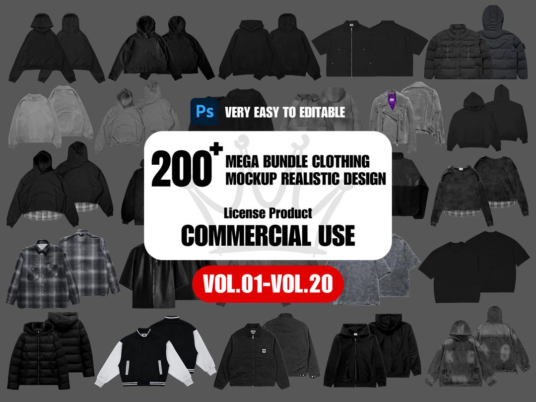 Clothing Mockup Realistic 4k Streetwear Design Photoshop Clothing ...