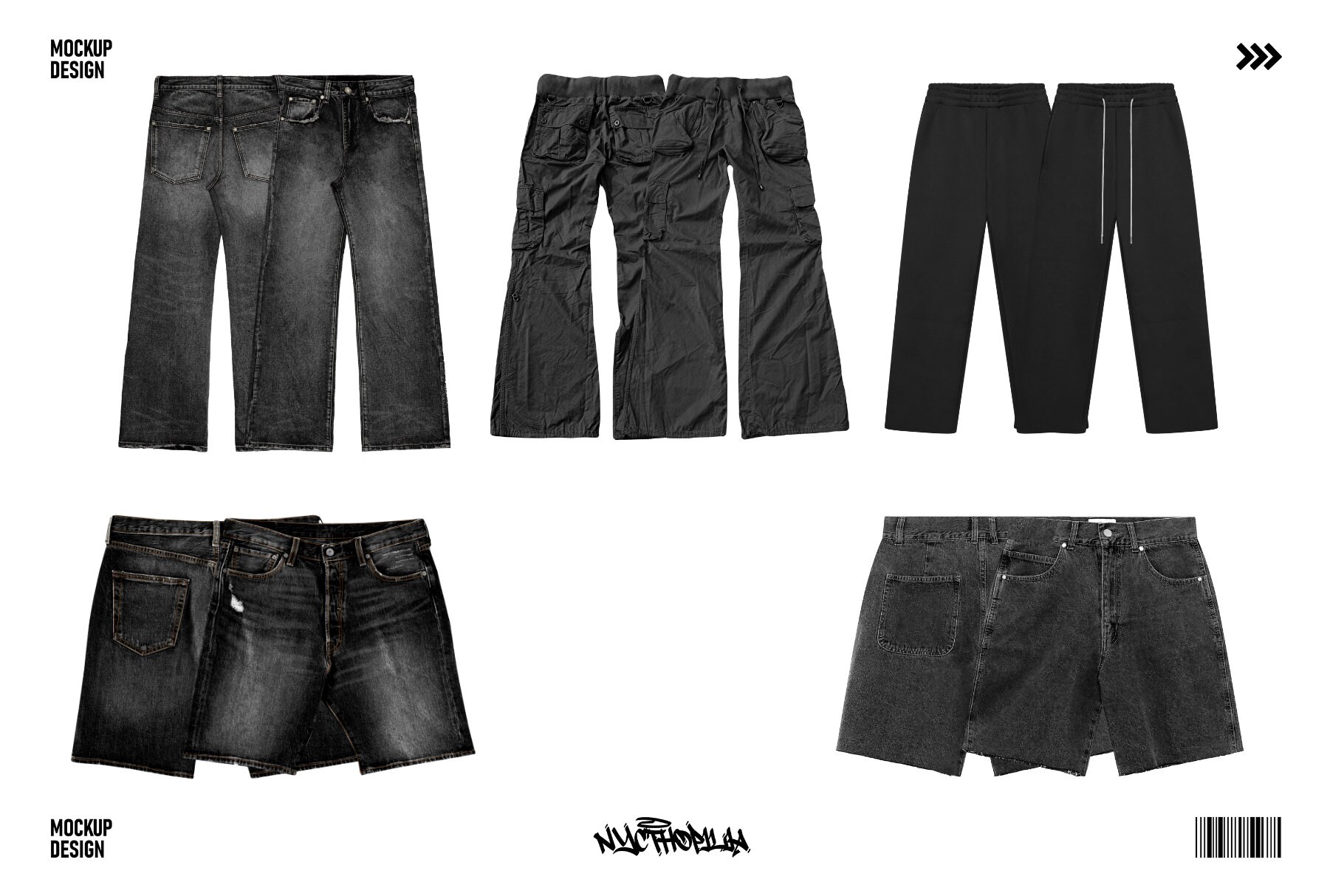 Mockup Pants Realistic 4k Streetwear Photoshop Design Vol.03 - Etsy