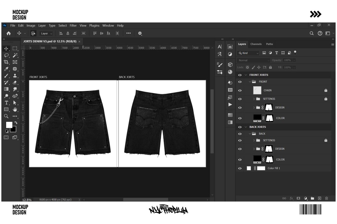 Clothing Mockup Pants Streetwear Realistic 4k Design Vol.05 - Etsy