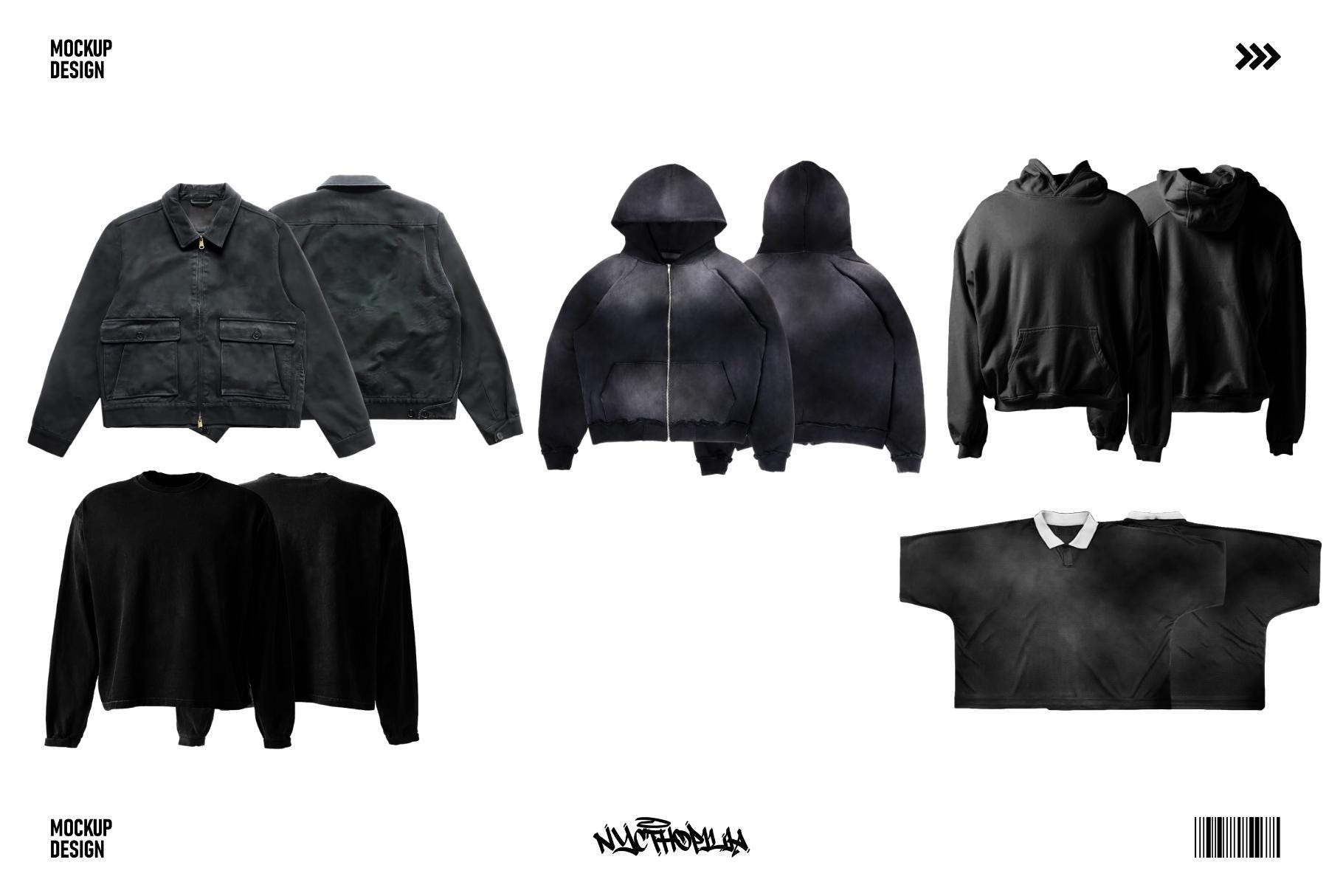Clothing Mockup Streetwear Realistic 4k Design Vol.19 - Etsy
