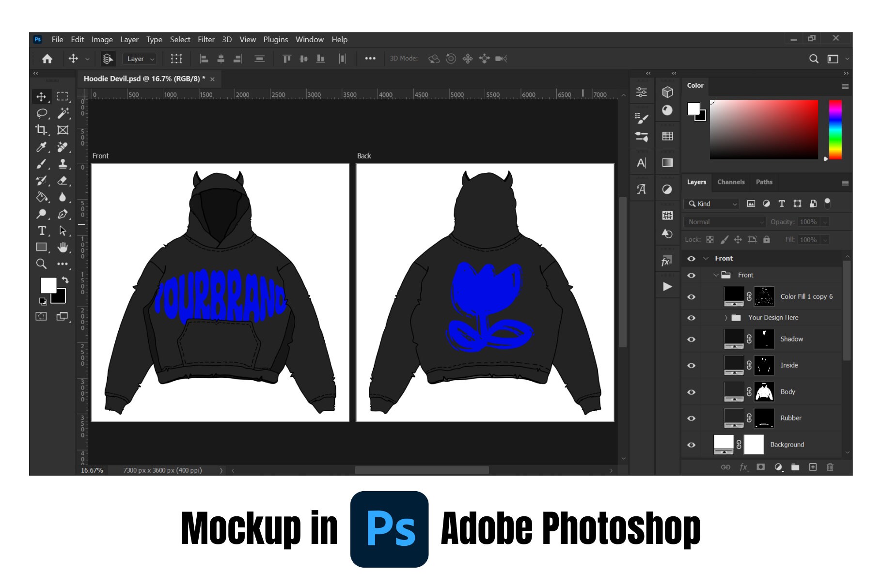 Tech Pack Clothing Design Mockup Photoshop and Illustrator, Tech Pack ...