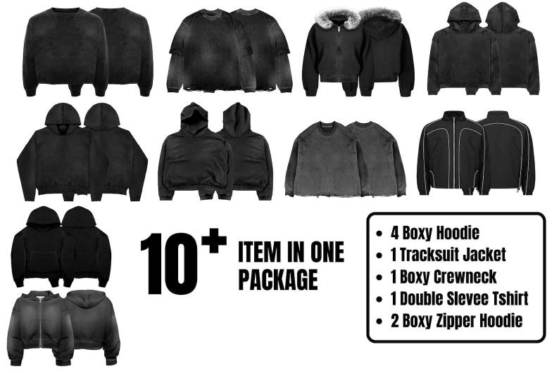 70+ Streetwear Clothing Mockup Pack Realistic 4k Front and Back Designs ...