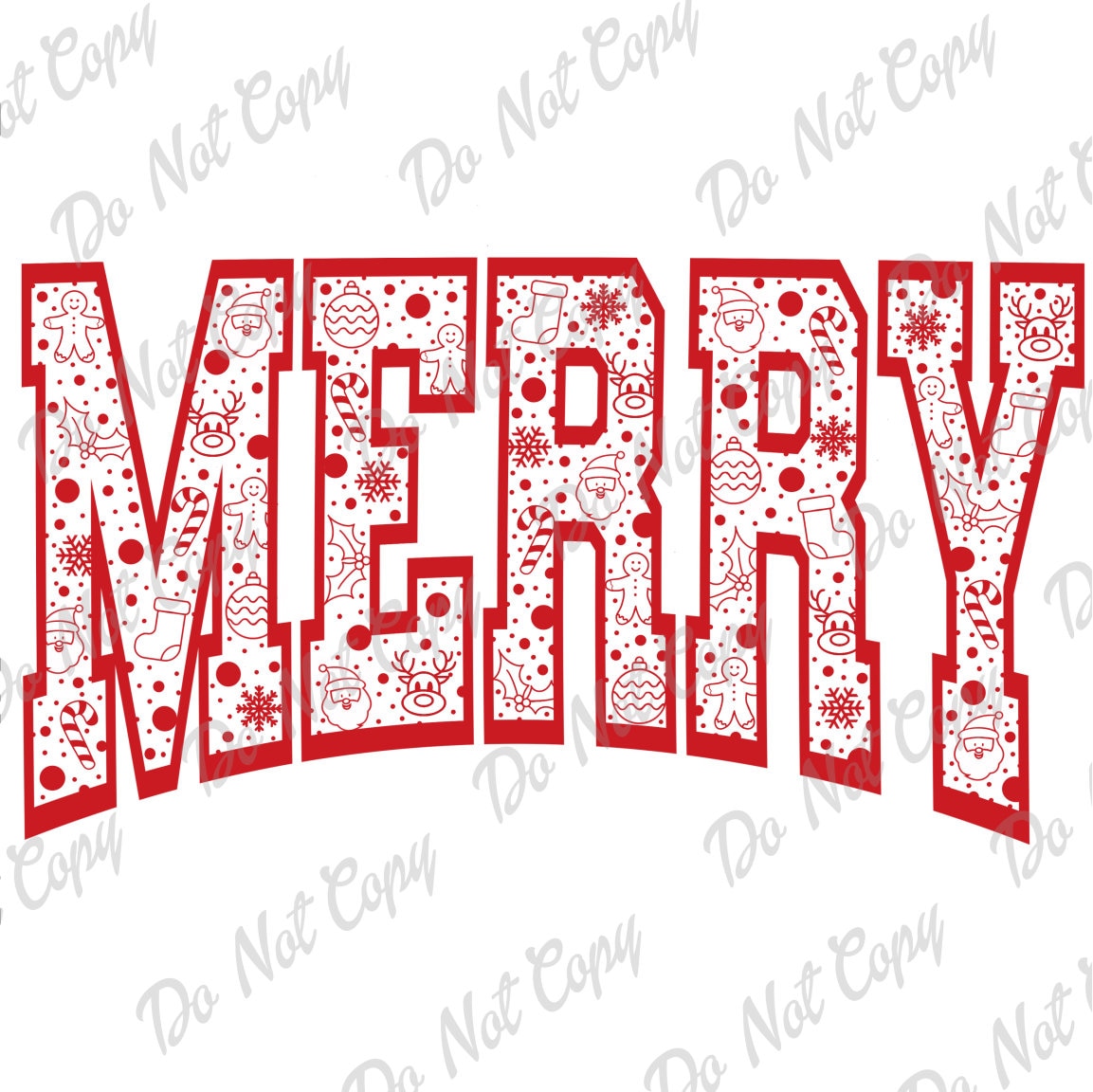 Merry SVG, PNG, Christmas Items Design, Curved Merry, Christmas ...
