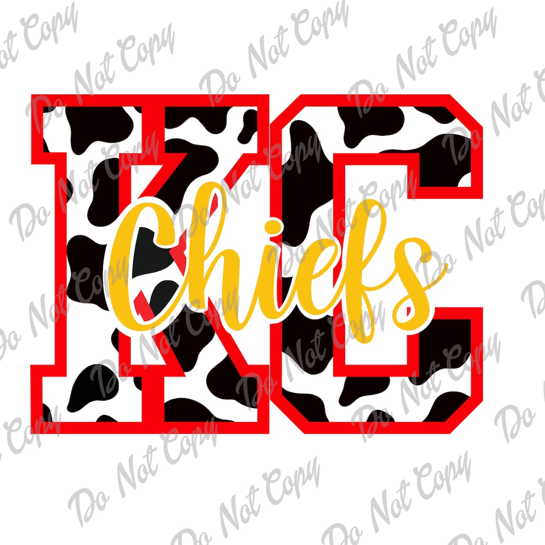Kansas City Cow Print SVG, PNG, KC Chieffs, Chiefs, Kansas City, Cow ...