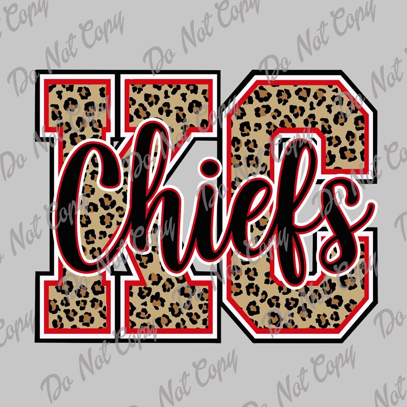 Kc Chiefs Leopard Png - Etsy