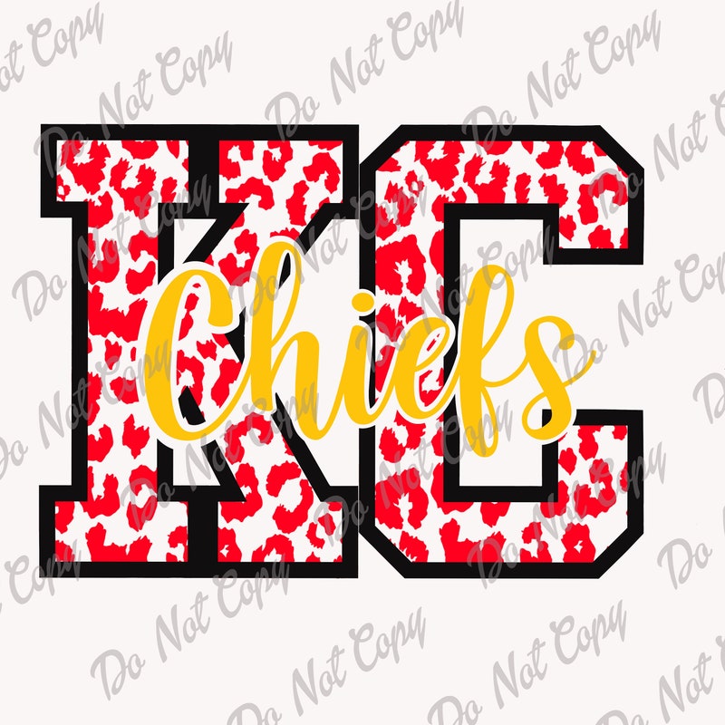 Kc Chiefs Leopard Png - Etsy