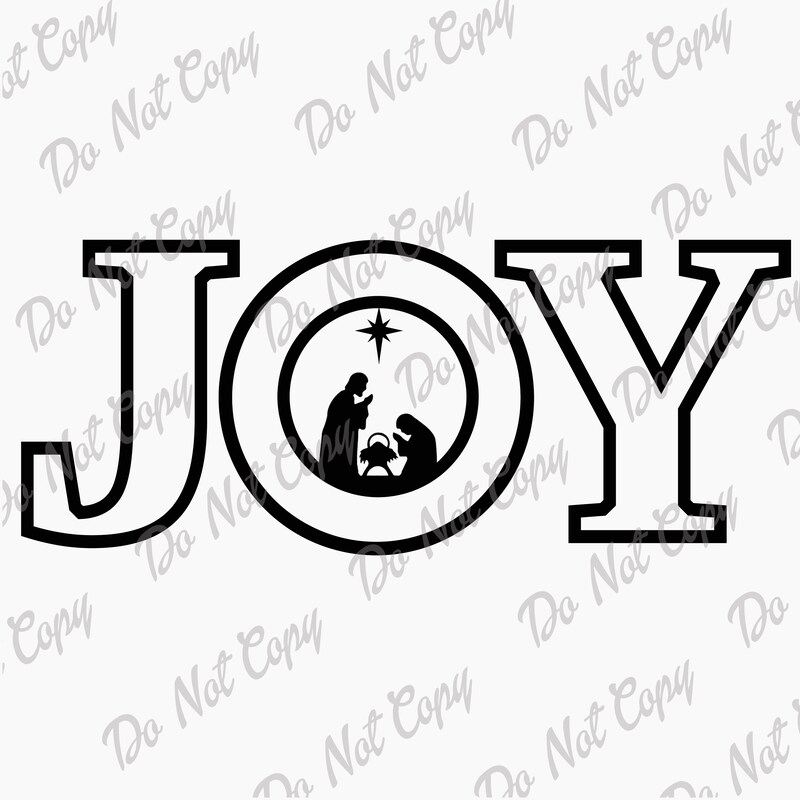 Joy Nativity Svg - Etsy