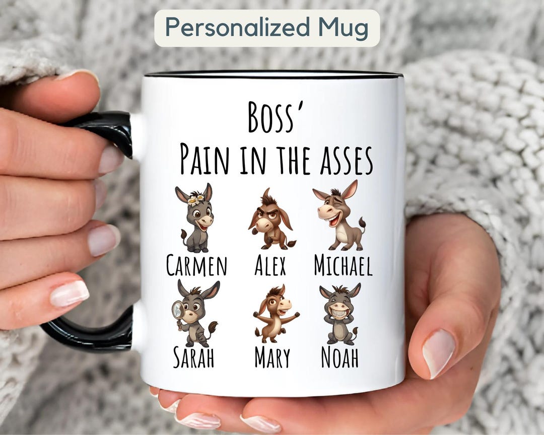 Personalized Funny Boss Mug Gift Custom Gift for Boss From Employees ...