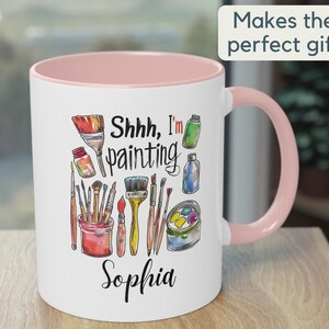 Personalized Painter Mug Gift Custom Artist Mug Gift, Painter Coffee ...