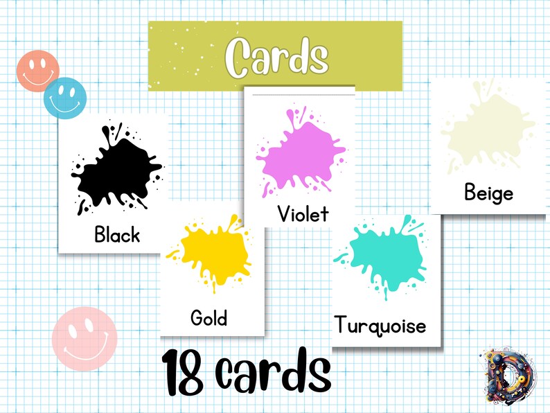 Colors Flash Cards Color Sorting Cards Sort by Color Learn About Color ...