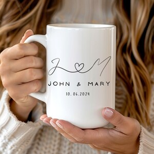 Personalized Mr and Mrs Mug Custom Wedding Mug, Set Available New Bride ...