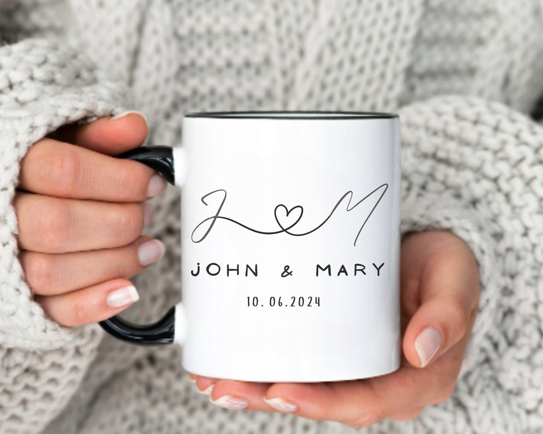 Personalized Mr and Mrs Mug Custom Wedding Mug, Set Available New Bride ...