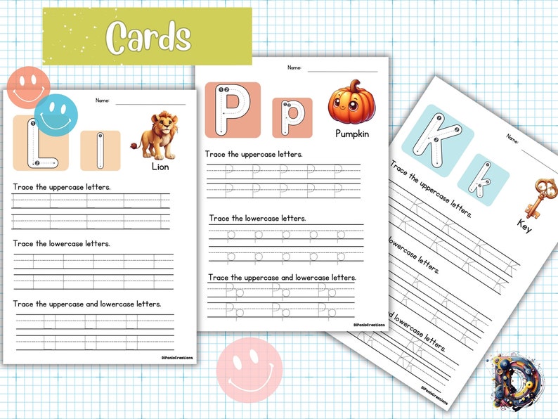 Alphabet Tracing Fun Pack, 26 ABC Phonics Tracing Cards, Perfect for ...