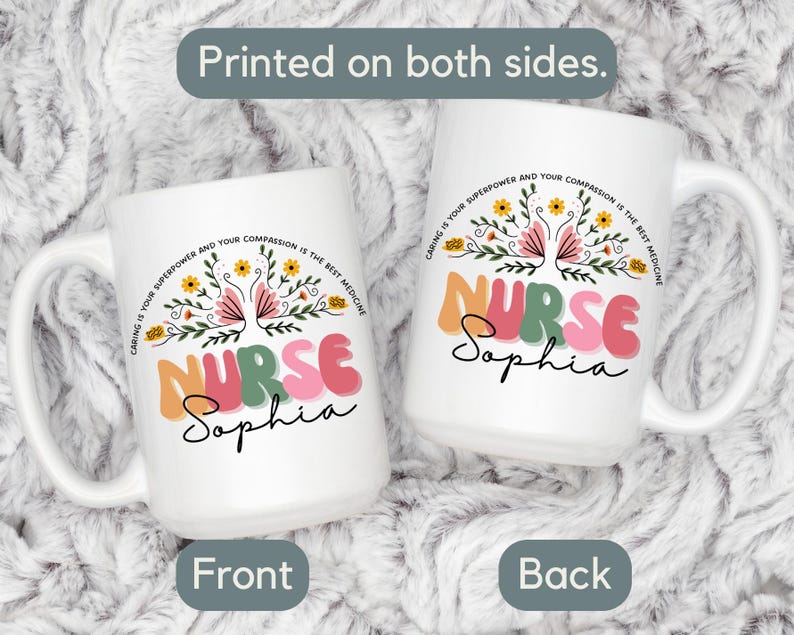 Personalized Nurse Mug Gift Custom Nurse Coffee Mug RN Nurse ...