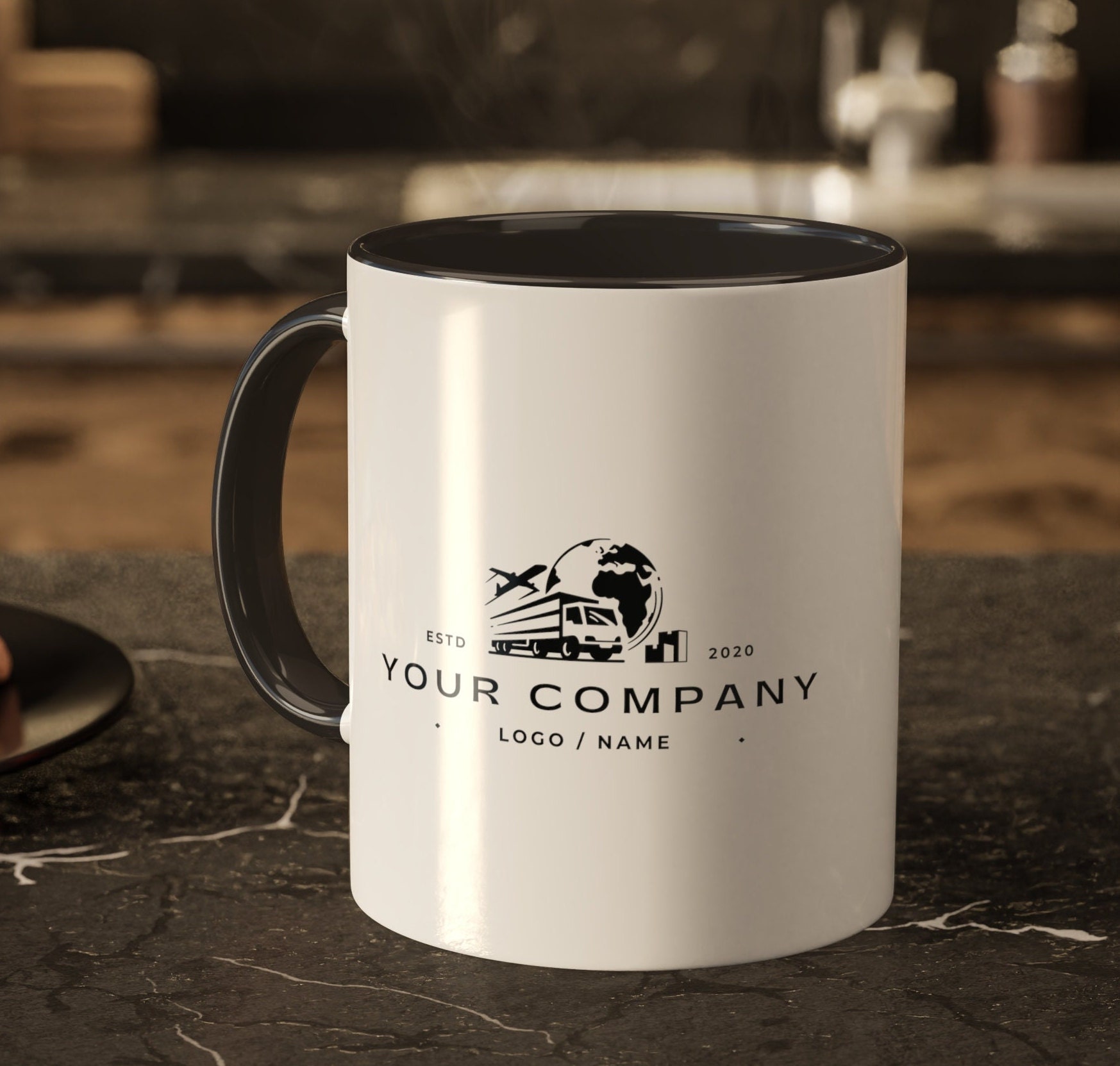 Custom Company Logo Coffee Mug Personlized Logo Coffee Cup Custom Mug ...