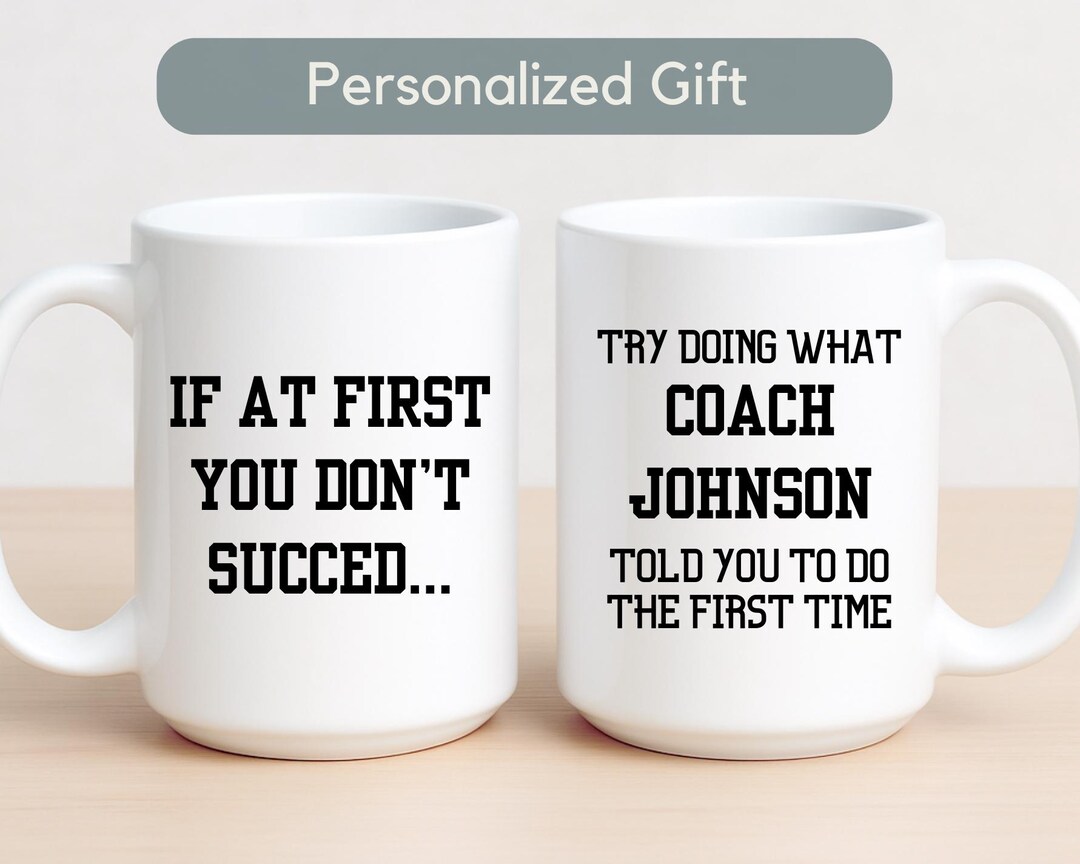 Personalized Coach Coffee Mug Gift Custom Gift for Coach Mug ...